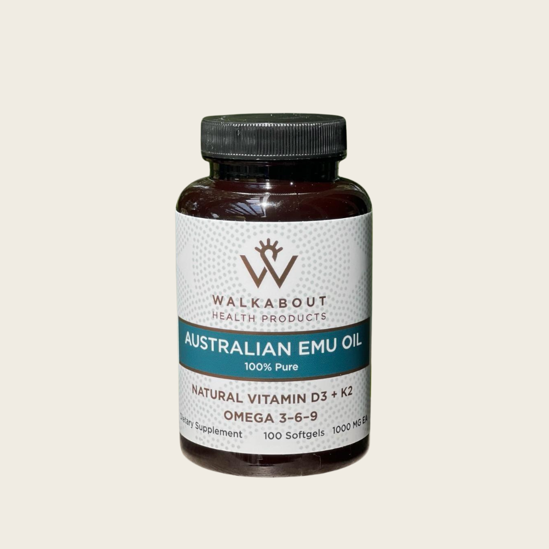 Walk About Pure Australian Emu Oil Capsules (New label/same great prod ...